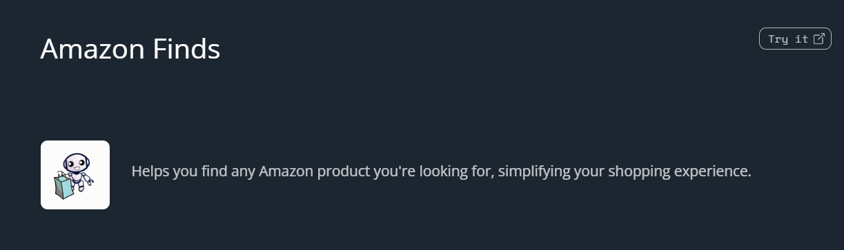 Amazon Finds - AI list